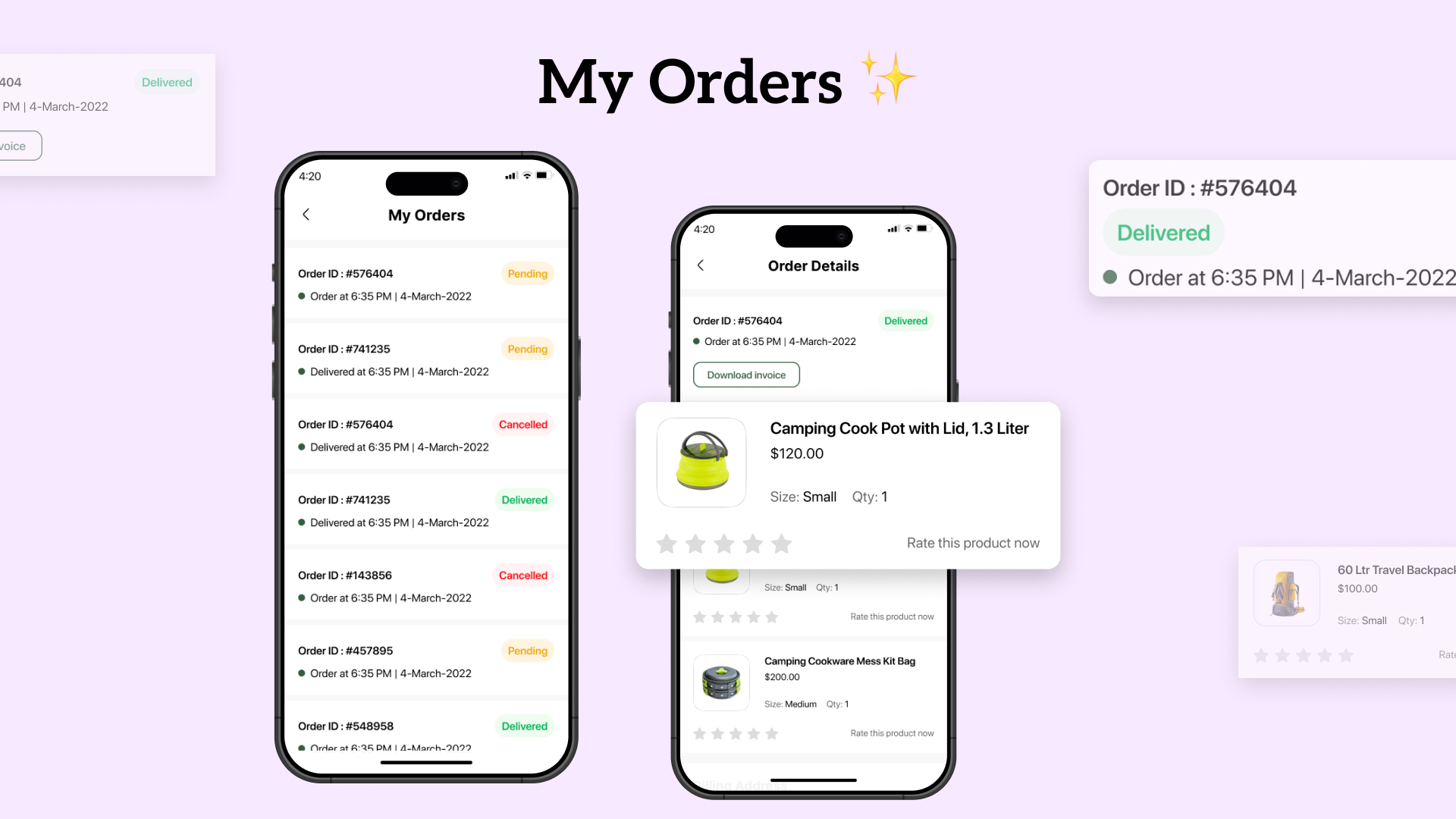 Camping Shop Store App - E-commerce Store app in Flutter (Android, iOS ...