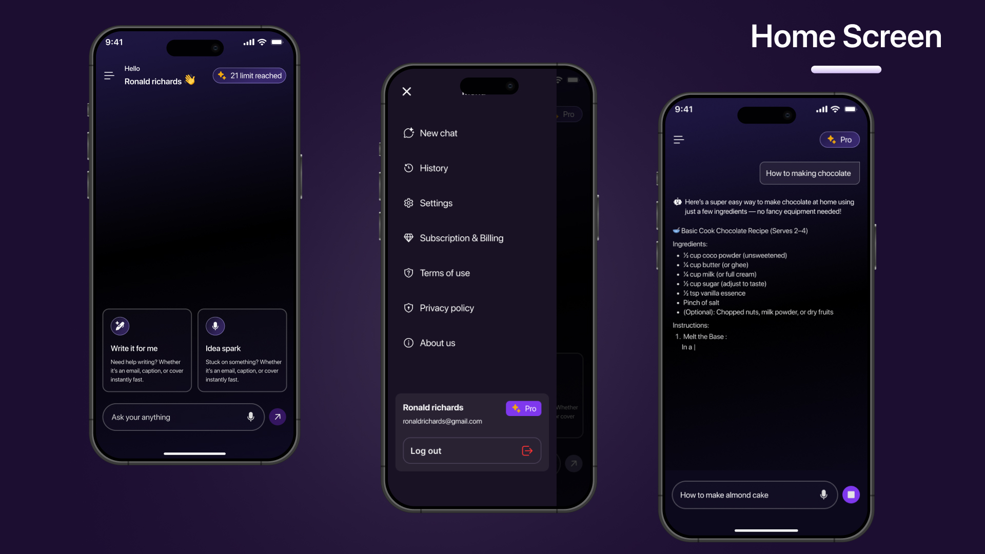 NeauroTalk – AI Chatbot Flutter App UI Template by nexoracode | CodeCanyon