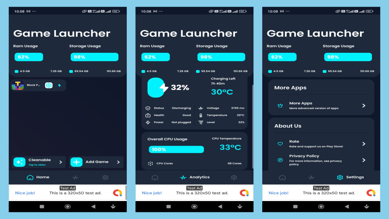 Pro Game Booster - Ultimate Performance & GFX Tool with Cyberpunk Theme ...