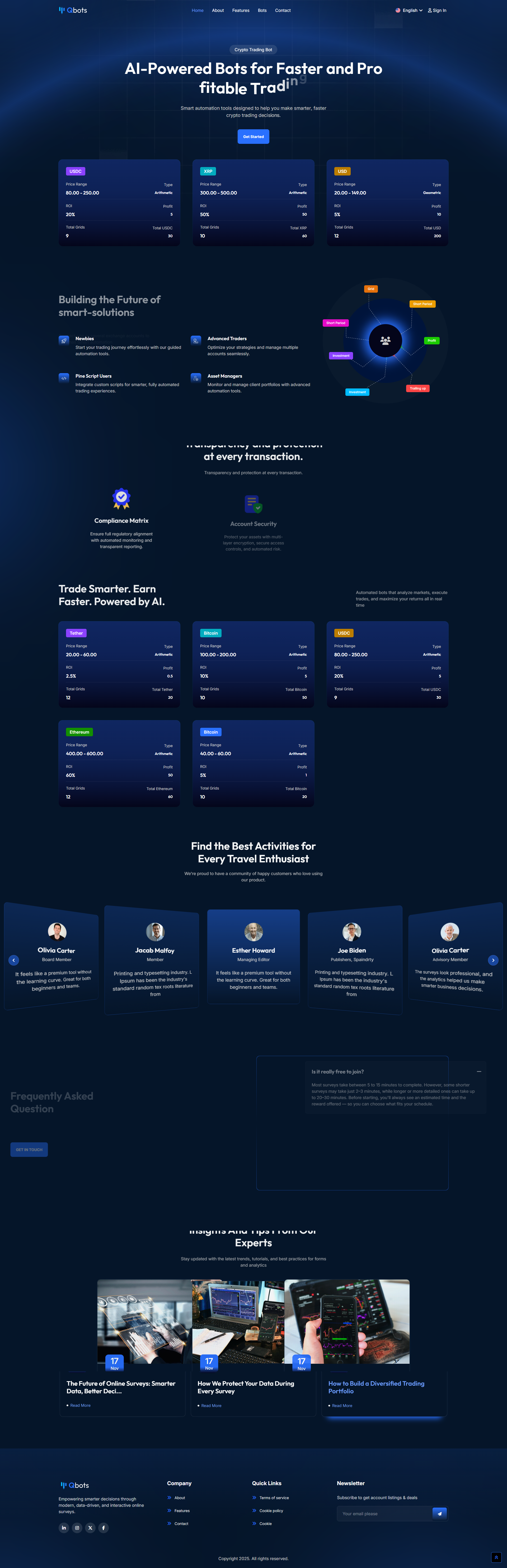 Qbots - AI Powered Crypto Trading Bot Generator by wStacks | CodeCanyon