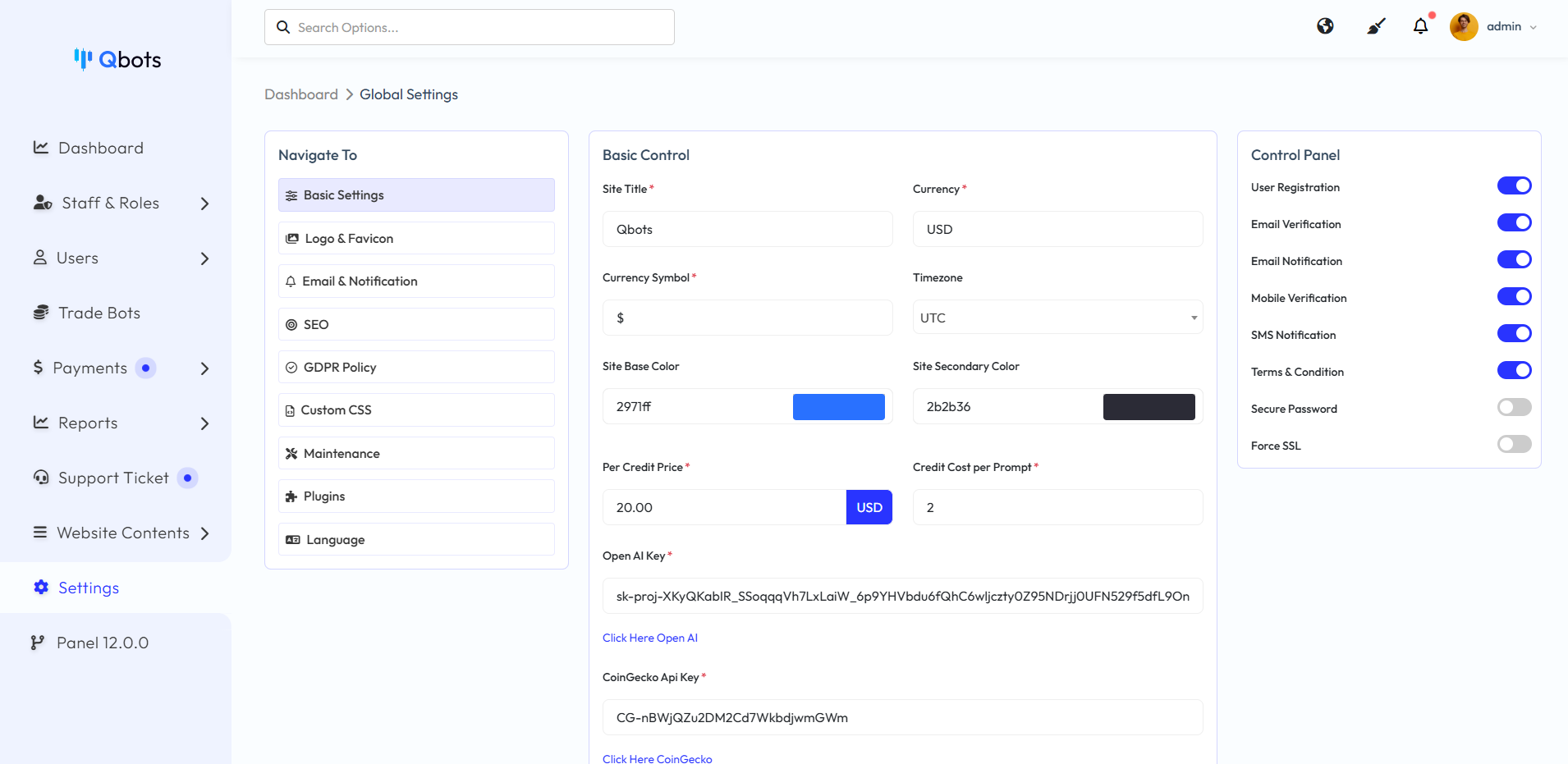 Qbots - AI Powered Crypto Trading Bot Generator by wStacks | CodeCanyon