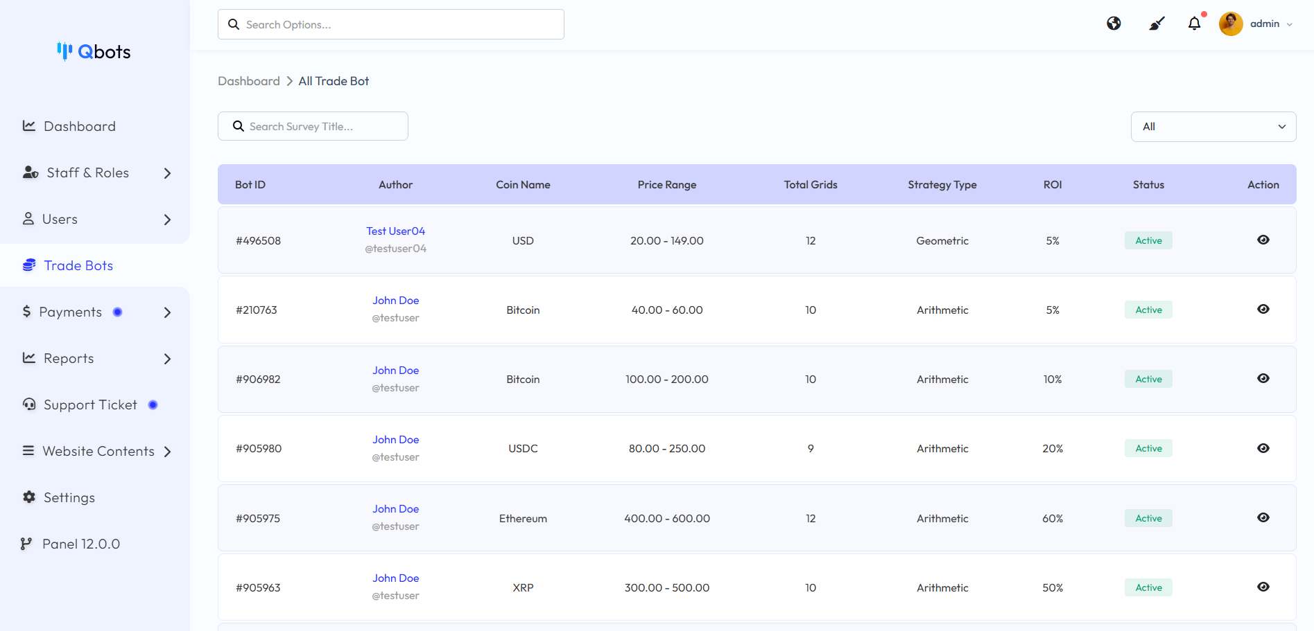 Qbots - AI Powered Crypto Trading Bot Generator by wStacks | CodeCanyon