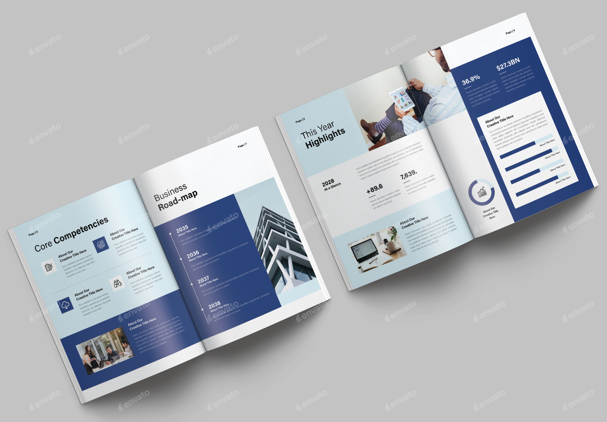 Annual Report Template, Print Templates | GraphicRiver