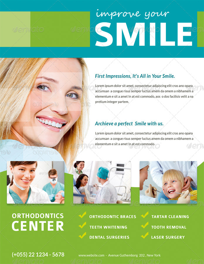 Dentist Flyer / Magazine Ad, Print Templates | GraphicRiver