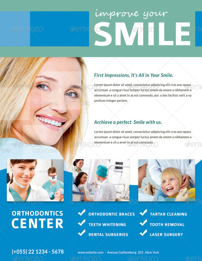 Dentist Flyer / Magazine Ad, Print Templates | GraphicRiver