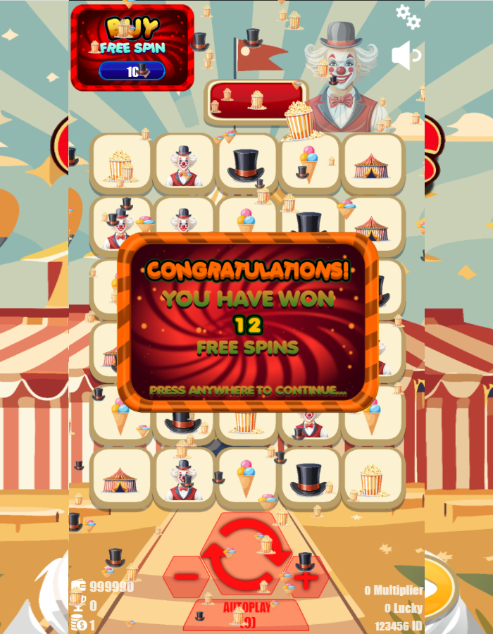 Circus Fantasy Slots - HTML5 Game by PasGames | CodeCanyon