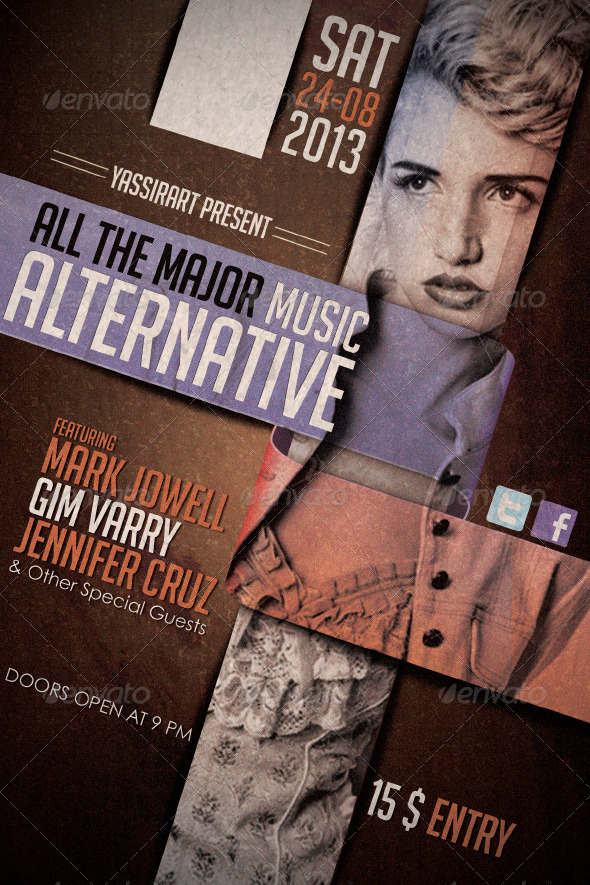 All The Mejor Music Alternative Flyer Template , Print Templates ...