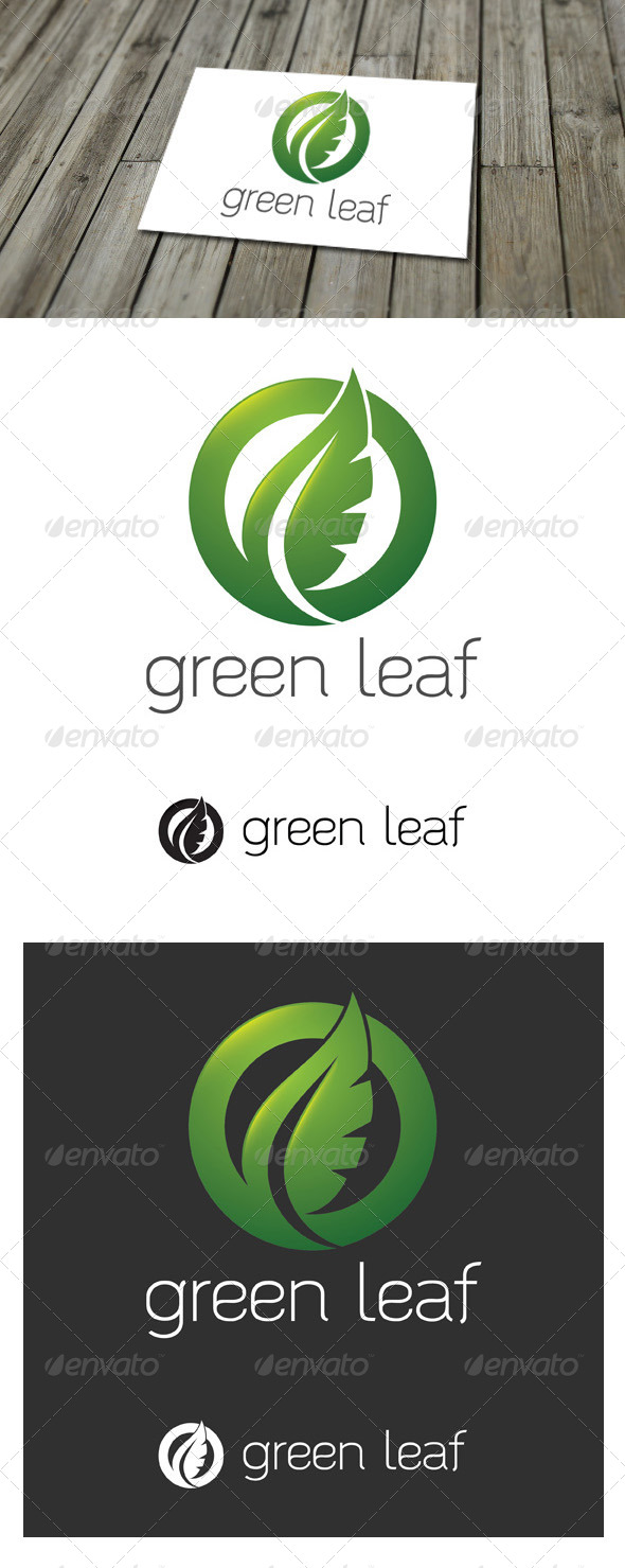 Green Leaf Logo, Logo Templates | GraphicRiver