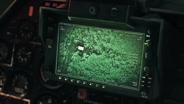 Military Attack Helicopter Engaging Enemy Battle Tank During Warfare ...