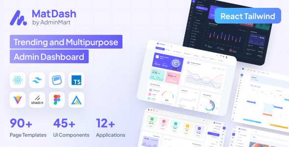 MatDash - Tailwind React Admin Template by adminmart | ThemeForest