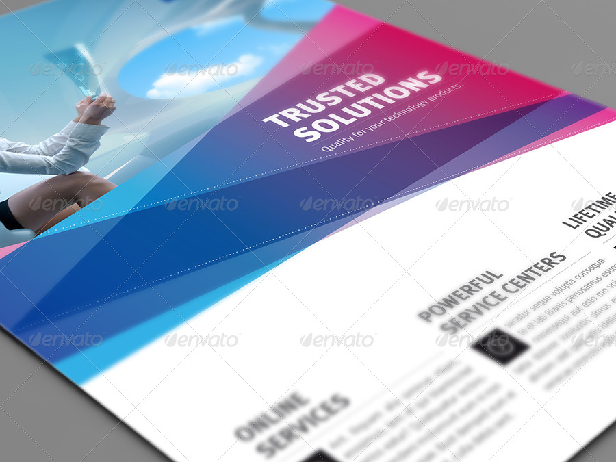 Corporate Flyer / Ad Template / US Letter / Din A4, Print Templates