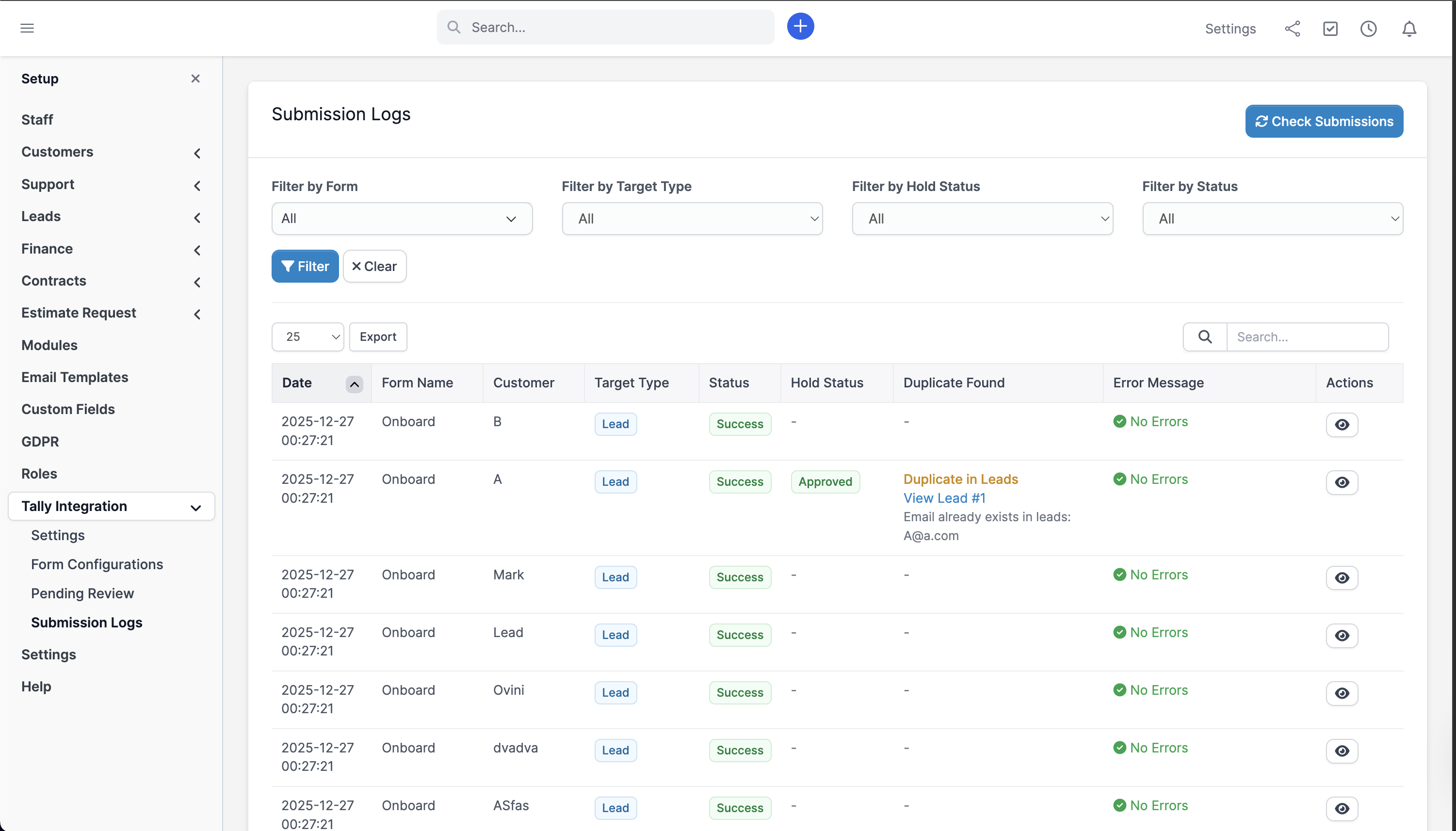 TallySync – Tally Forms to Perfex CRM Integration by LiquidApps ...