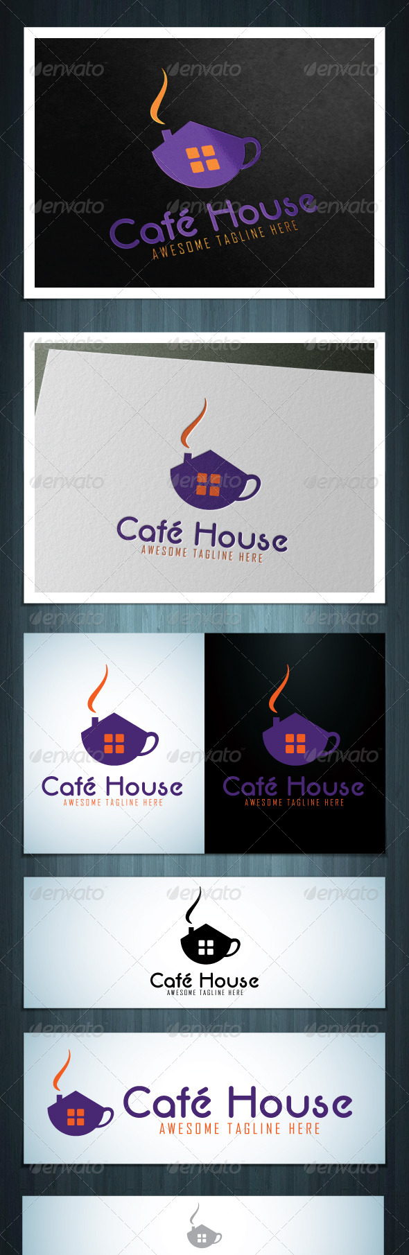 Cafe House, Logo Templates | GraphicRiver