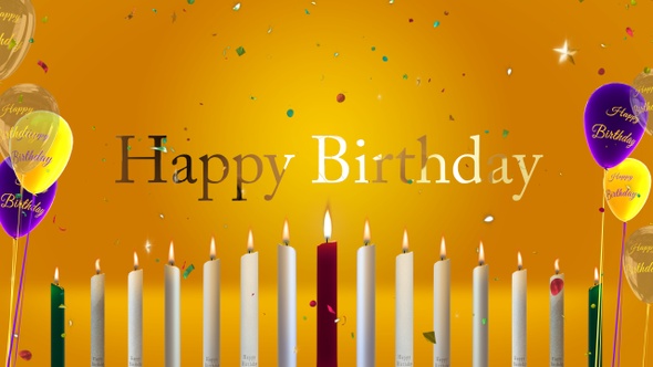 Birthday Background, Motion Graphics | VideoHive
