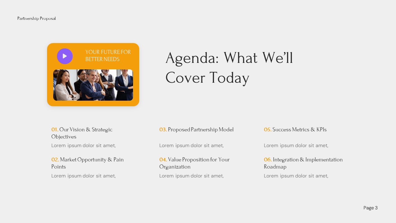 Partnership Proposal PowerPoint Template, Presentation Templates ...