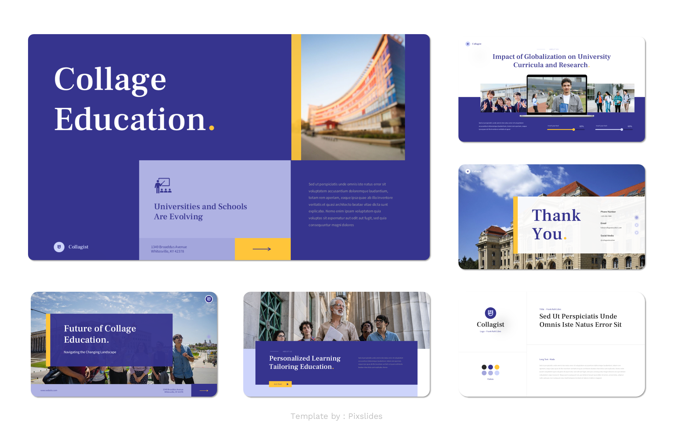 Collagist - Collage Education PowerPoint Presentation Template ...