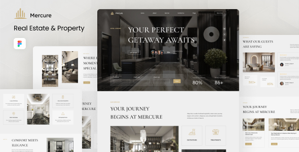 Mercure - Hotel & Resort Figma Template by Enative | ThemeForest