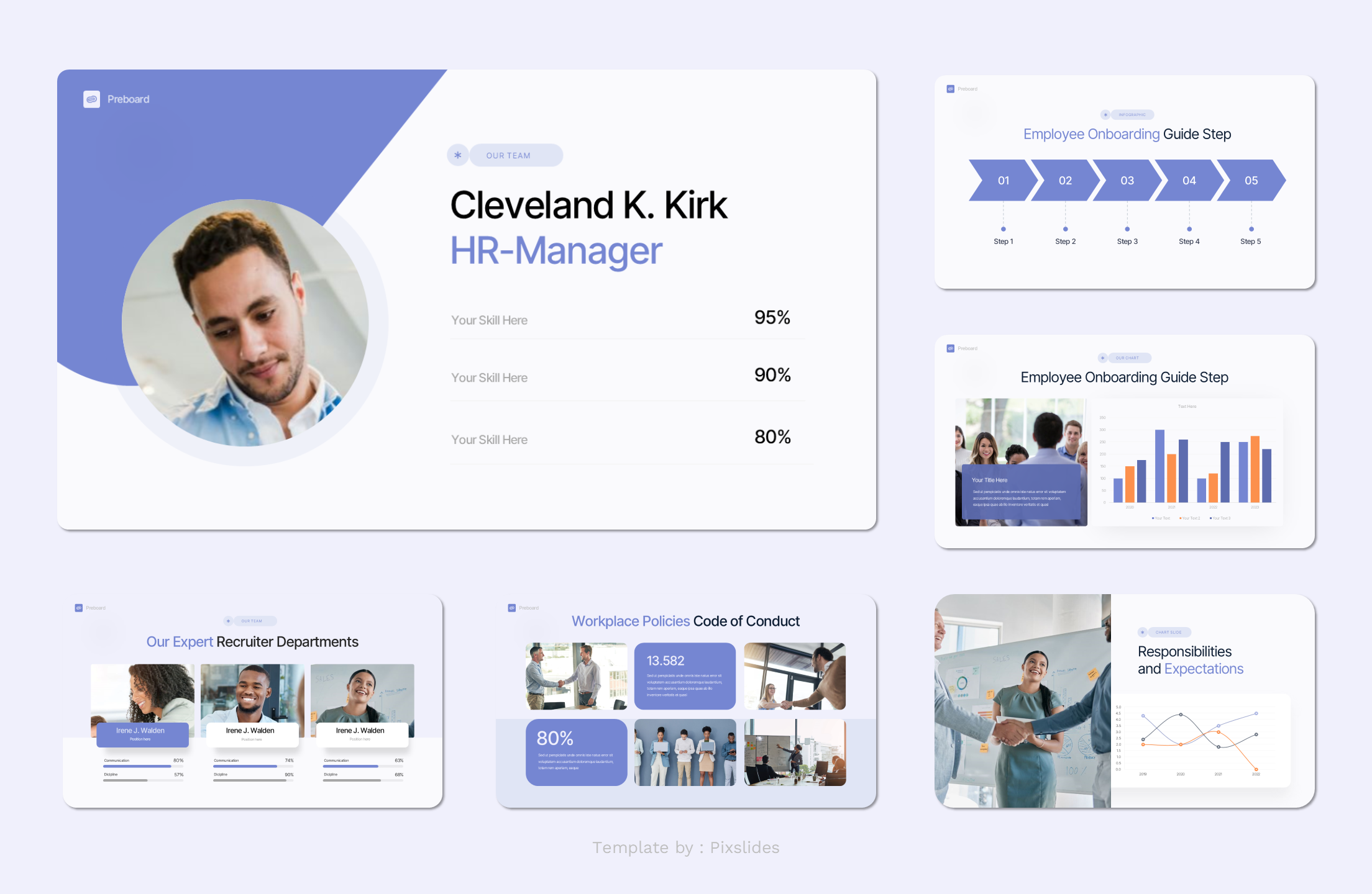 Employee Onboarding Guide Keynote Presentation Template, Presentation ...