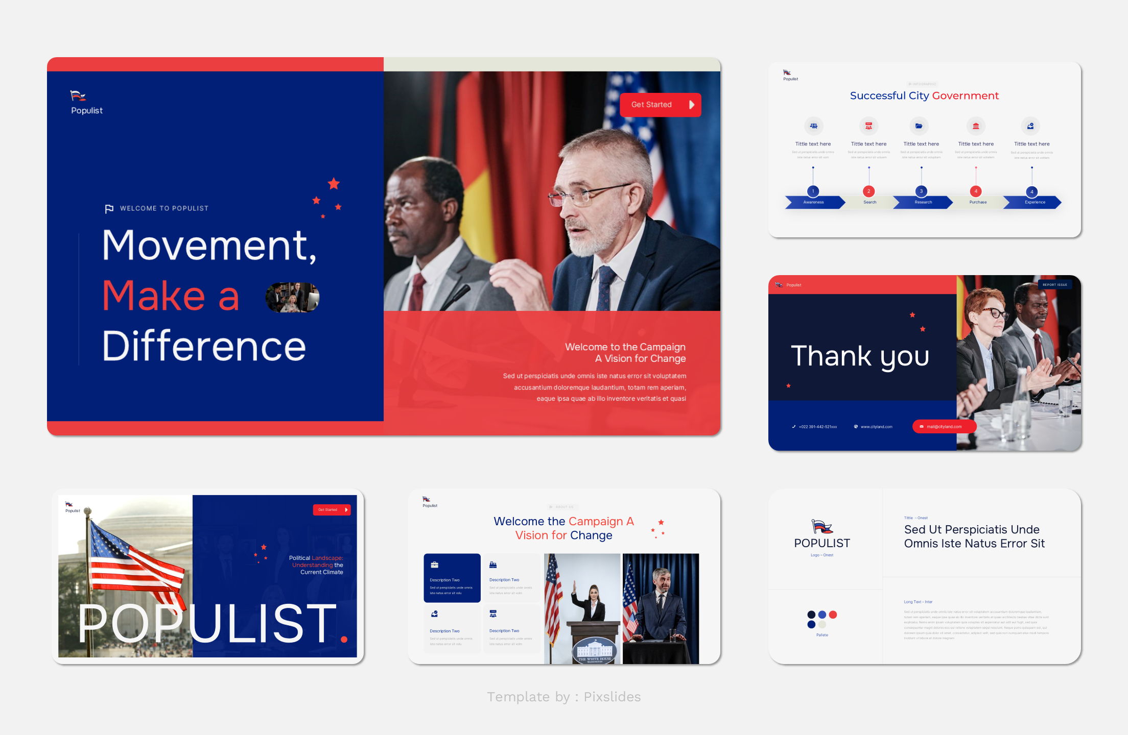 Populist - Political Campaign PowerPoint Presentation Template ...