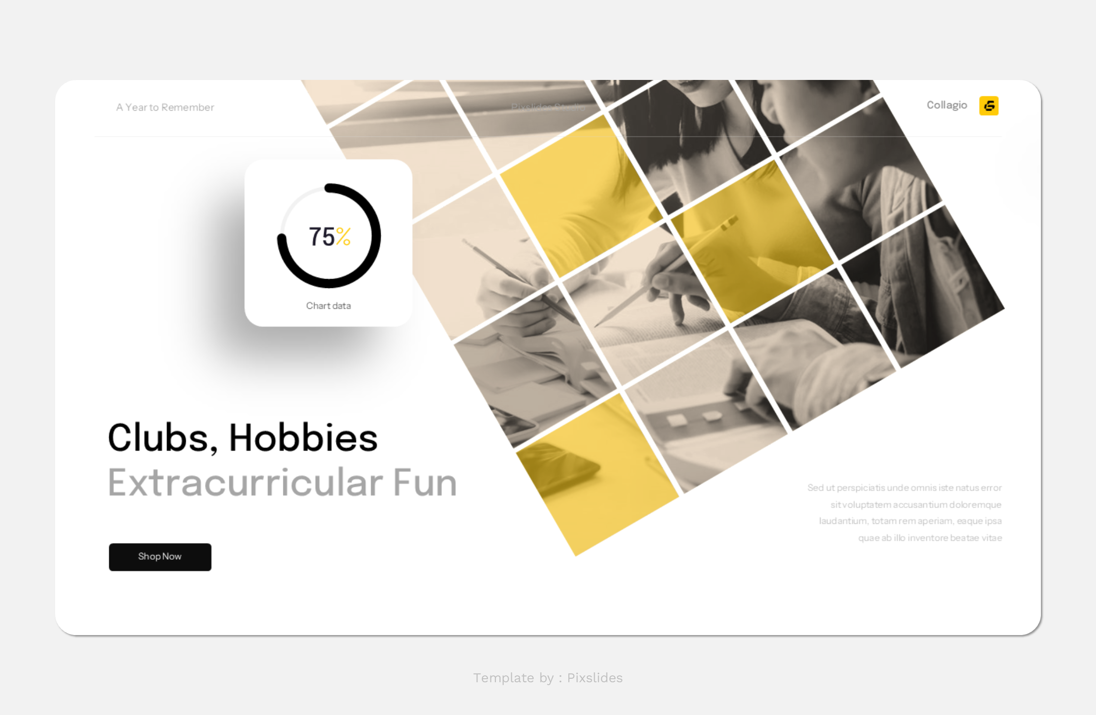 Photo Collage - School Yearbook PowerPoint Presentation Template ...