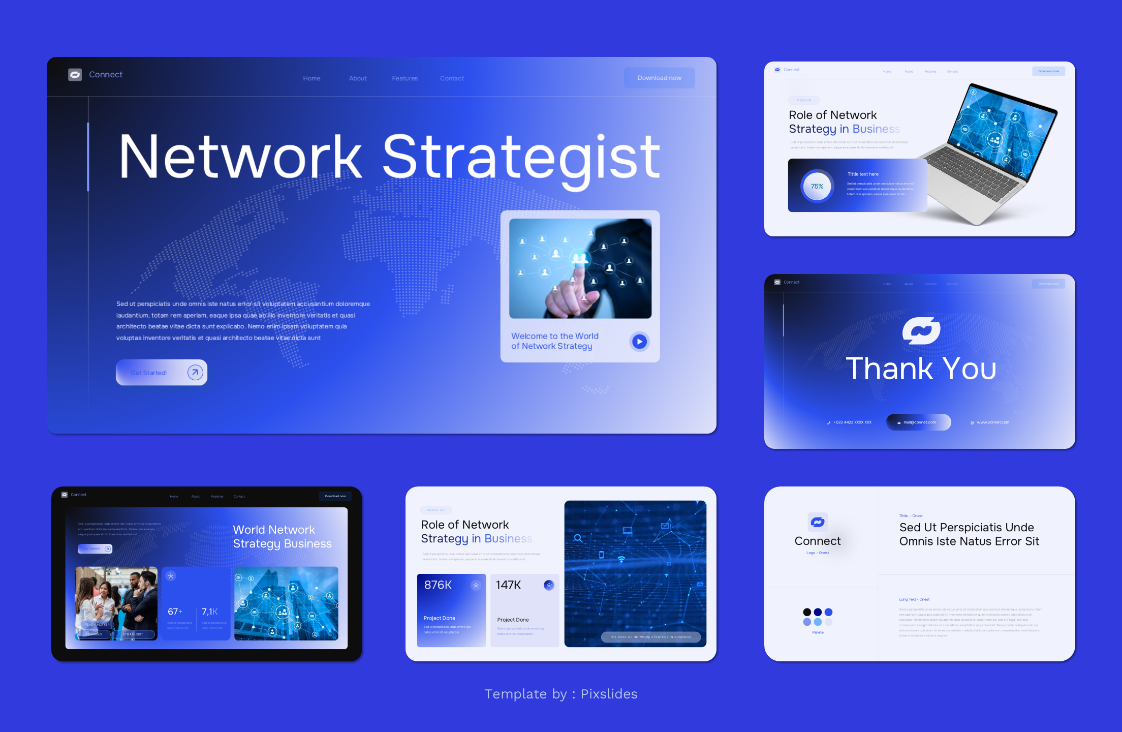 Connect - Network Strategies PowerPoint Presentation Template ...