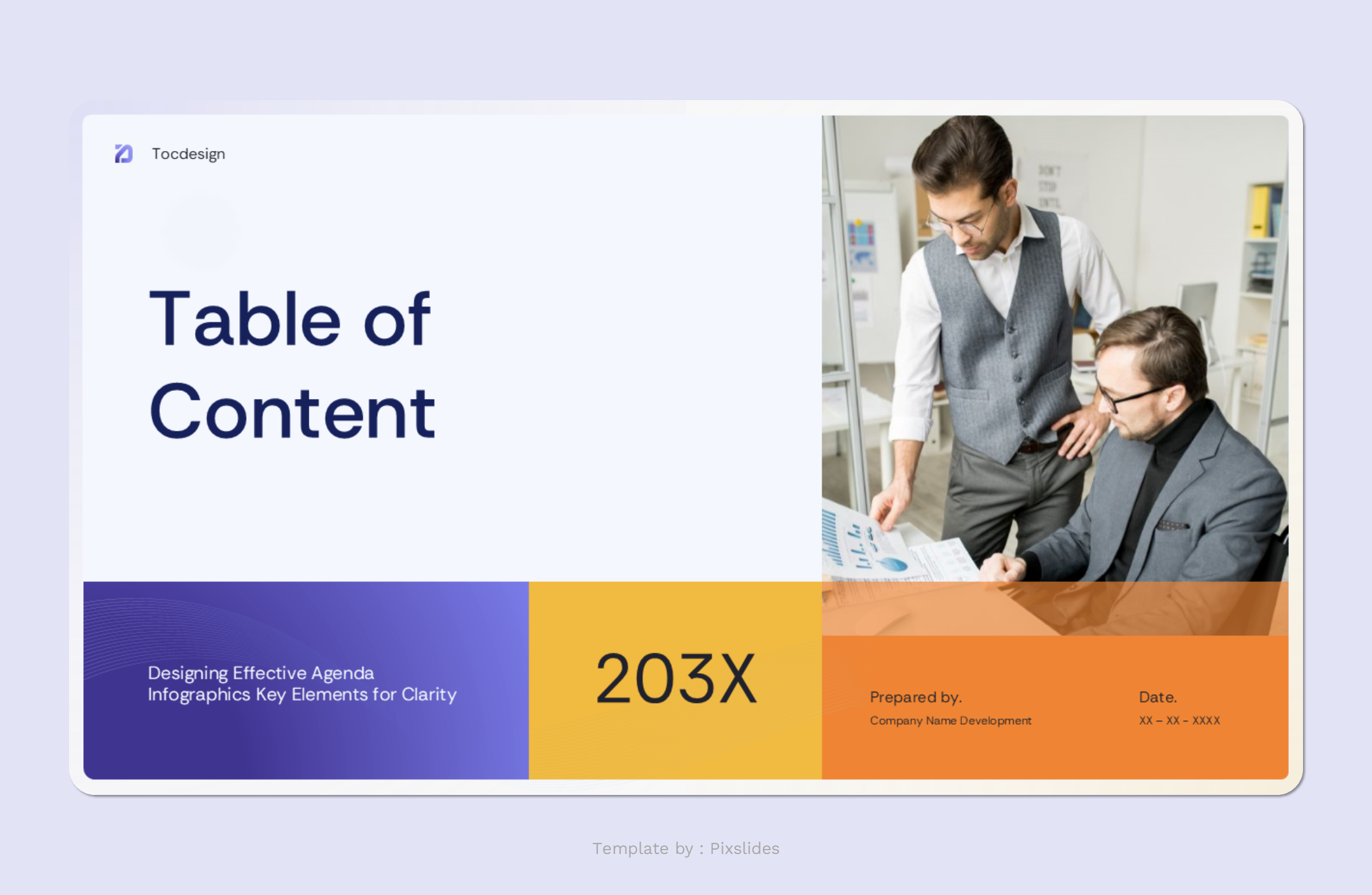 Tocdesign - Table of Content PowerPoint Presentation Template ...