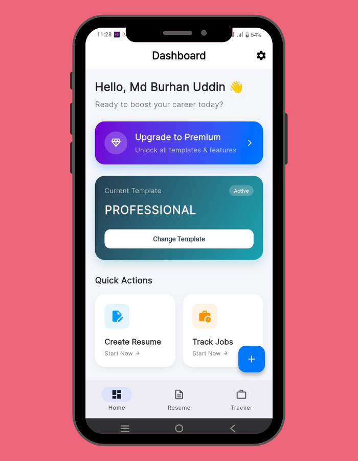Smart Resume Creator & Job Application Tracker – Built with Flutter by ...