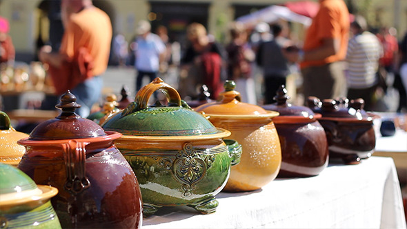 Handmade Food Pottery, Stock Footage | VideoHive