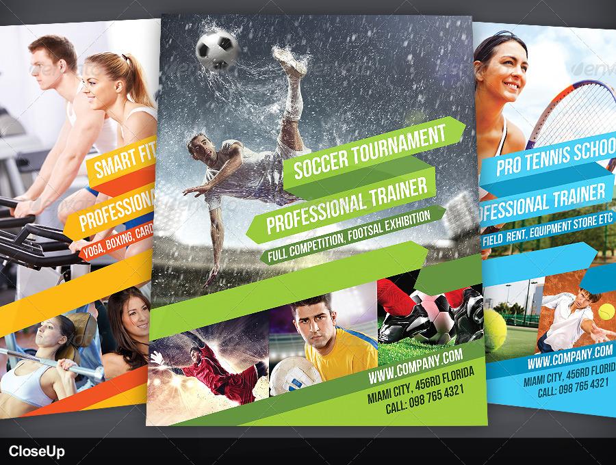 Fitness And Sport Flyer | Volume 1, Print Templates | GraphicRiver