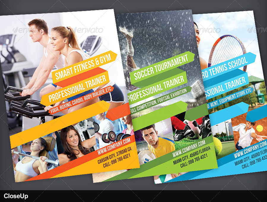 Fitness And Sport Flyer | Volume 1, Print Templates | GraphicRiver