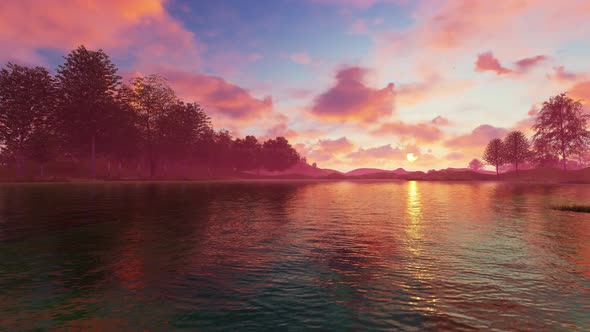 Beautiful colorful sky at sunset background 2K, Motion Graphics | VideoHive