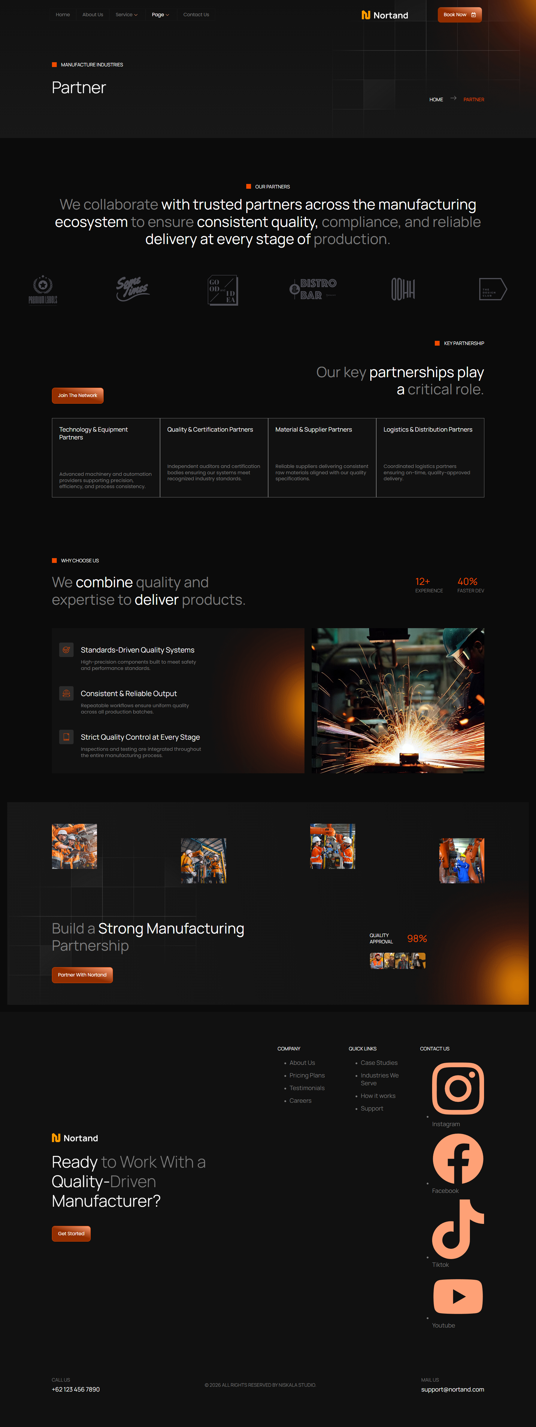 Nortand - Industrial & Manufacturing Elementor Template Kit by niskala_std