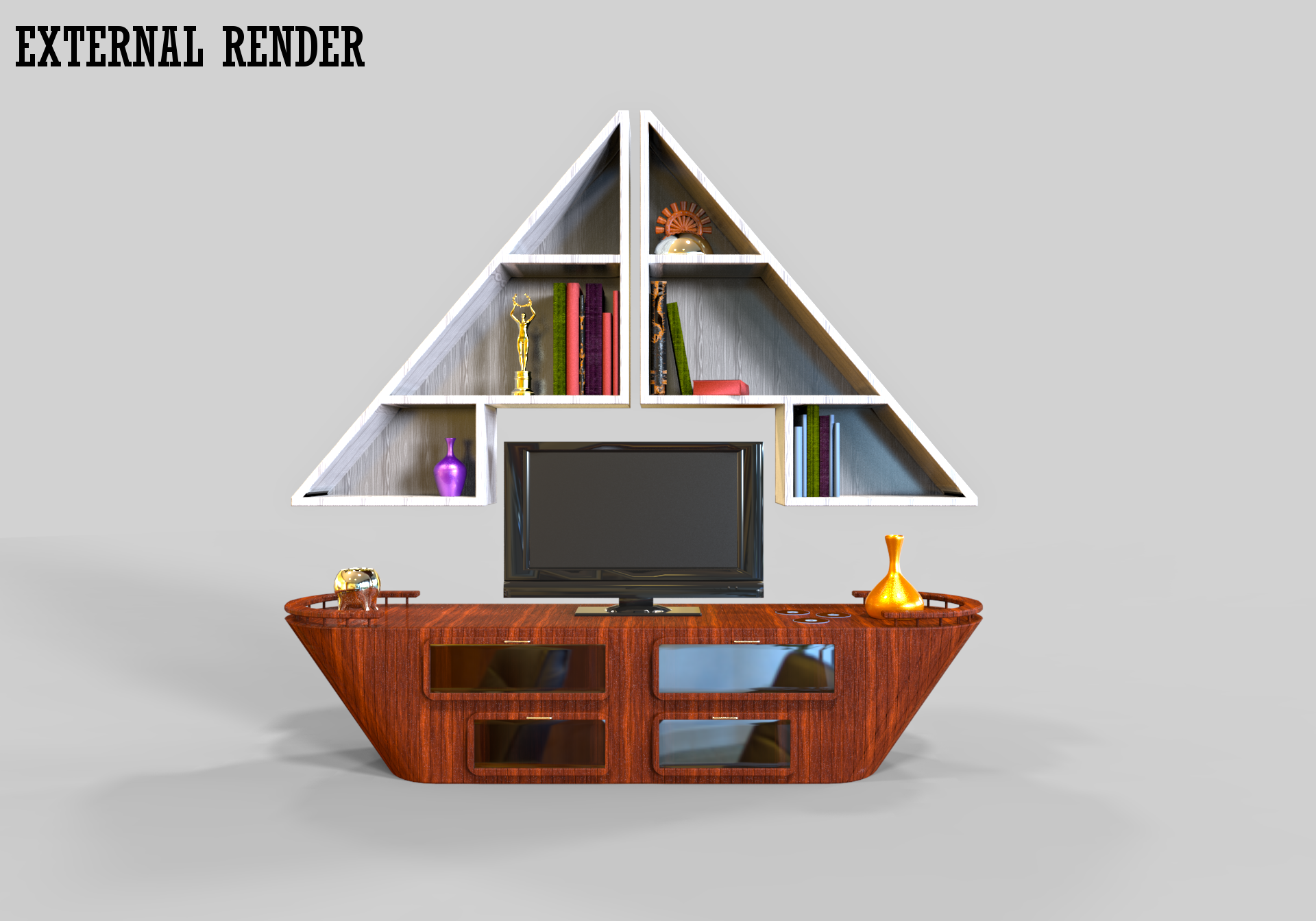 Ship TV Unit Concept Design by zahmetr | 3DOcean