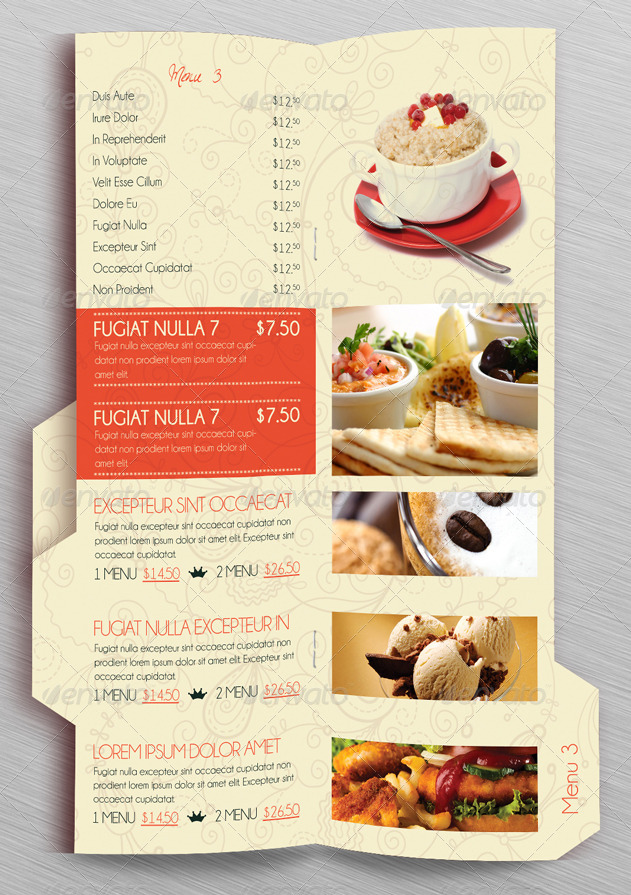 Table of Content Restaurant Menu, Print Templates | GraphicRiver