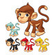 Funny monkey. , Vectors | GraphicRiver