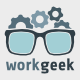 Work Geek Logo by descarteshouston | GraphicRiver