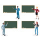 Teachers and Empty Blackboards, Vectors | GraphicRiver