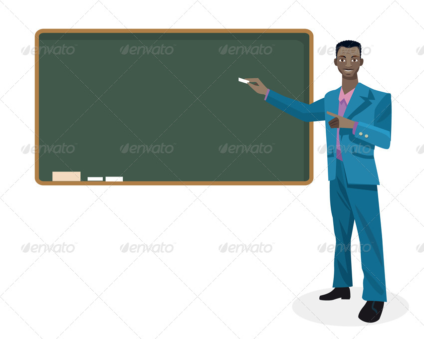 Teachers and Empty Blackboards, Vectors | GraphicRiver