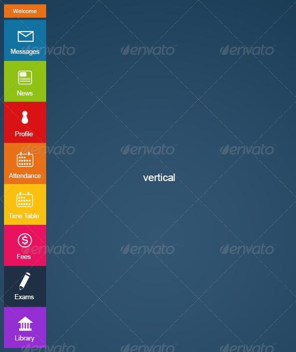 School Menu, Web Elements | GraphicRiver