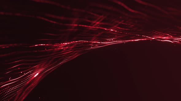 Glowing Strings Flowing, Motion Graphics | VideoHive