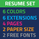 Extensive Resume Set (4 Pages), Print Templates | GraphicRiver