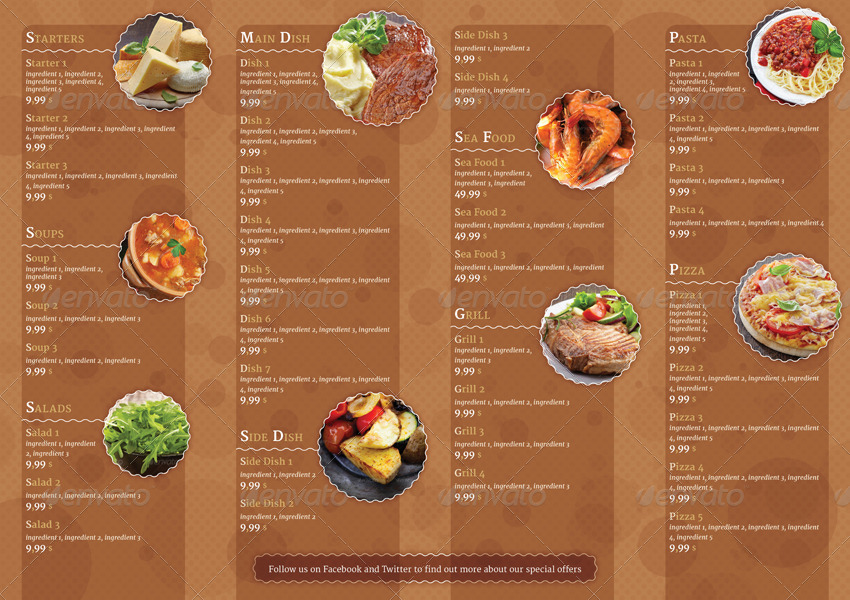 Restaurant Menu by GFXTemplate | GraphicRiver