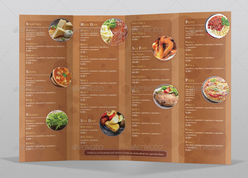 Restaurant Menu, Print Templates | GraphicRiver