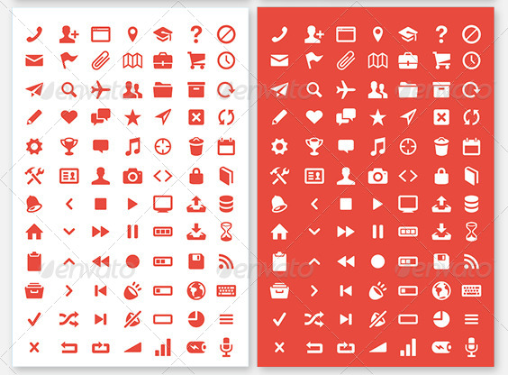 Flat User Interface, Web Elements | GraphicRiver