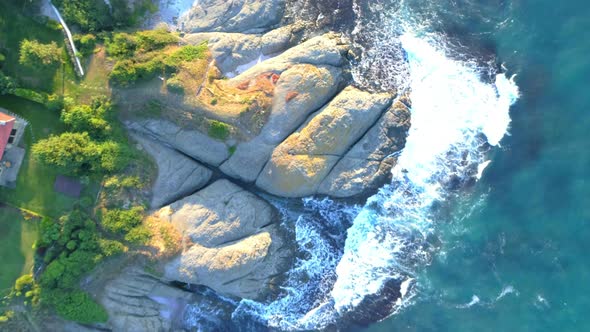 Waves and Rocks from Above, Stock Footage | VideoHive