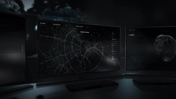 Futuristic GPS Navigation System Determines Locations Of Vehicles In ...