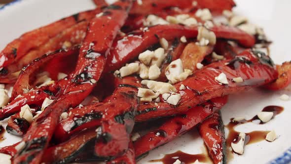 Grilled Red Peppers, Stock Footage | VideoHive