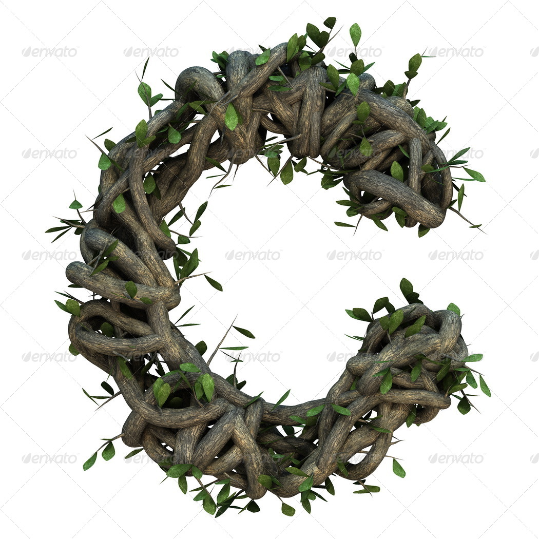 Ivy Uppercase Alphabet, Graphics | GraphicRiver