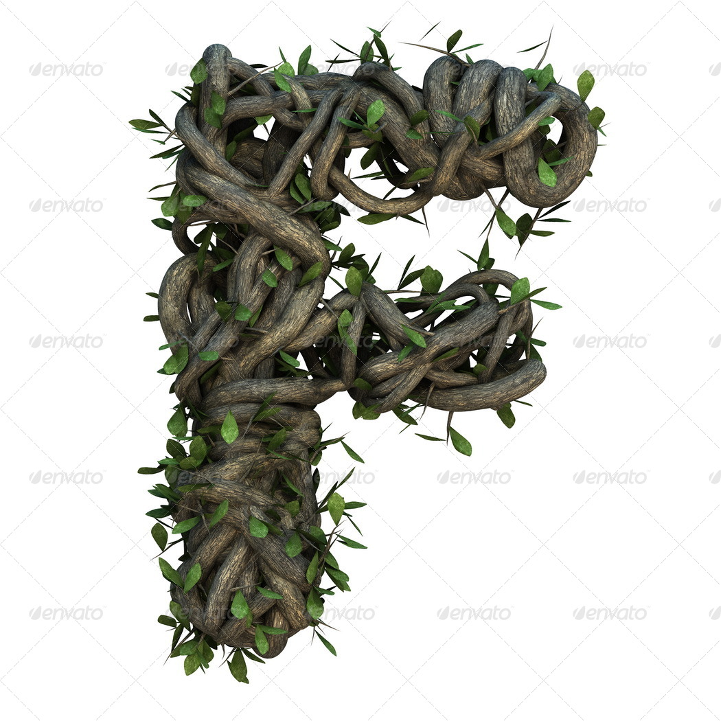 Ivy Uppercase Alphabet, Graphics | GraphicRiver