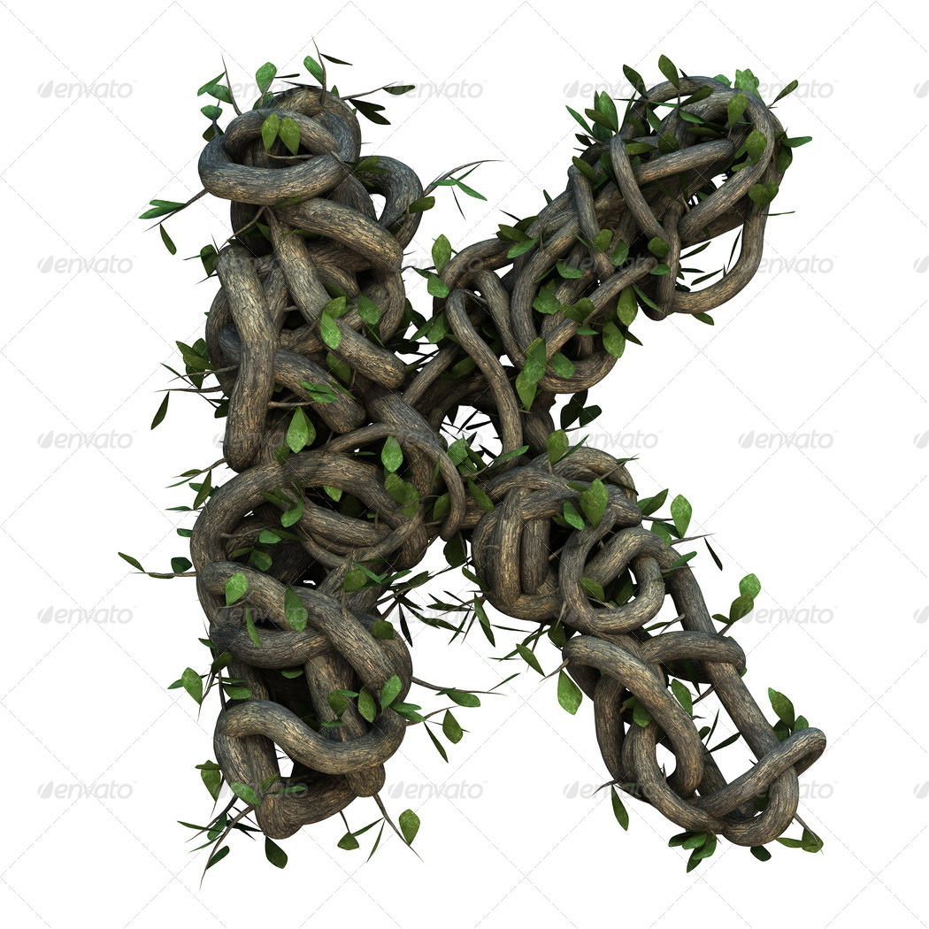 Ivy Uppercase Alphabet, Graphics | GraphicRiver